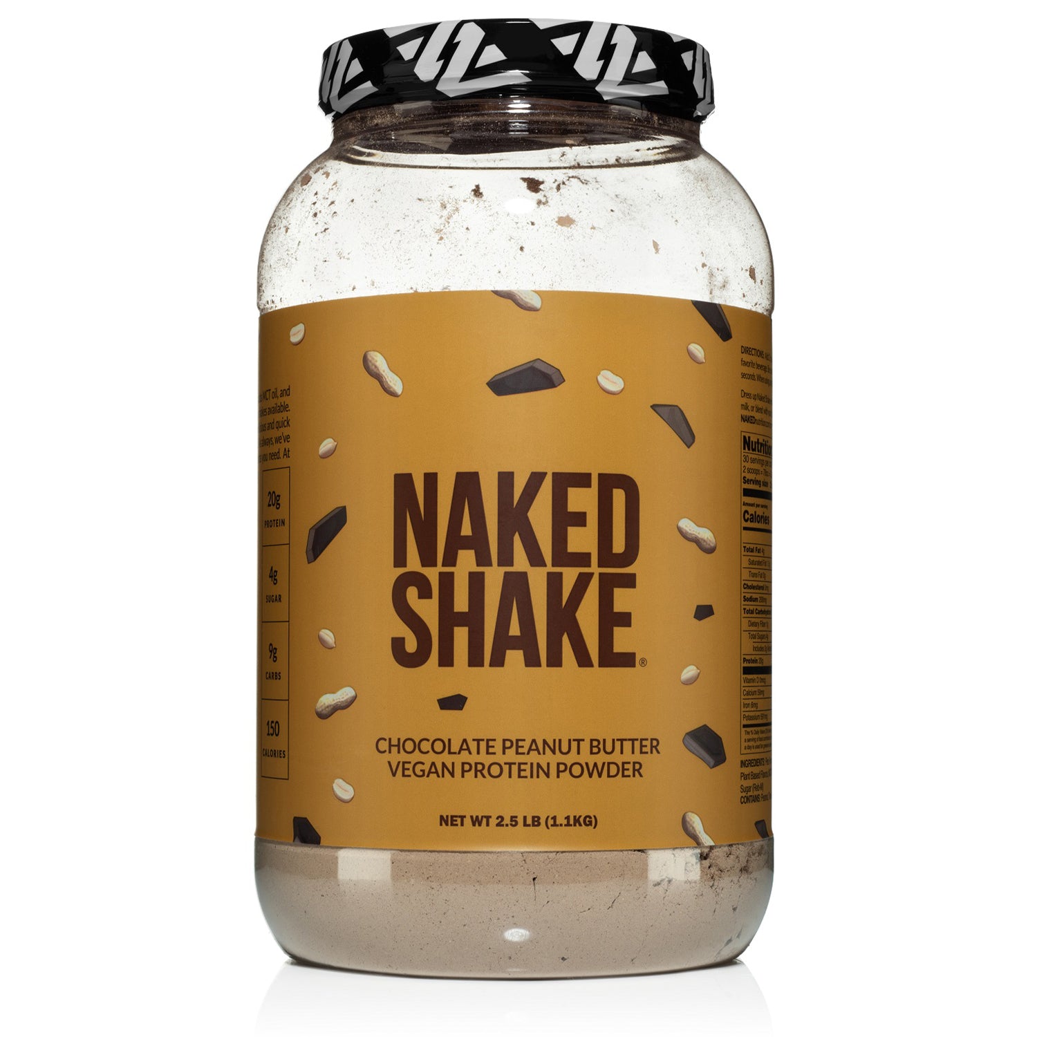 Chocolate Peanut Butter Protein Powder - Plant Based 20g Protein | Naked Shake