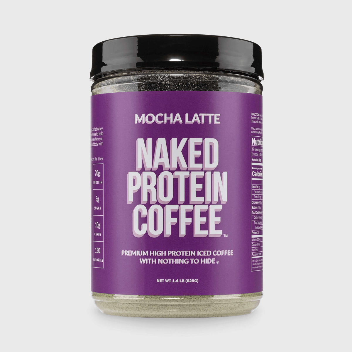 Mocha Latte Protein Iced Coffee - 20g Protein | Naked Protein Coffee