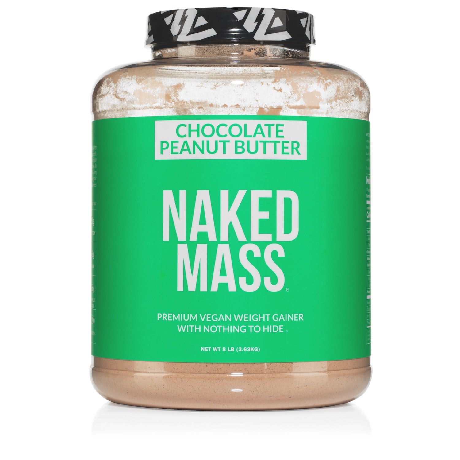 Chocolate Peanut Butter Vegan Mass Gainer Supplement | Naked Vegan Mas
