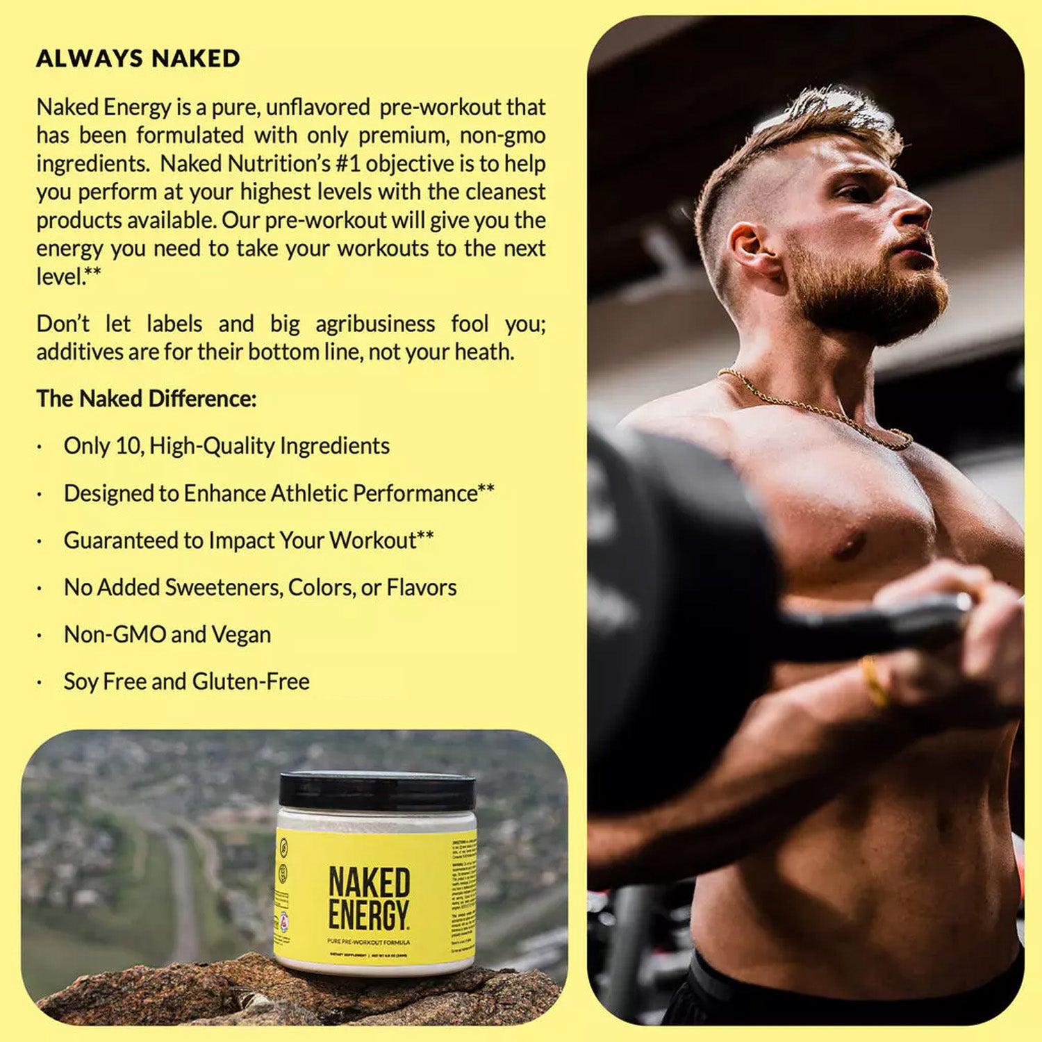 Vegan Pre Workout Supplement - Naked Energy