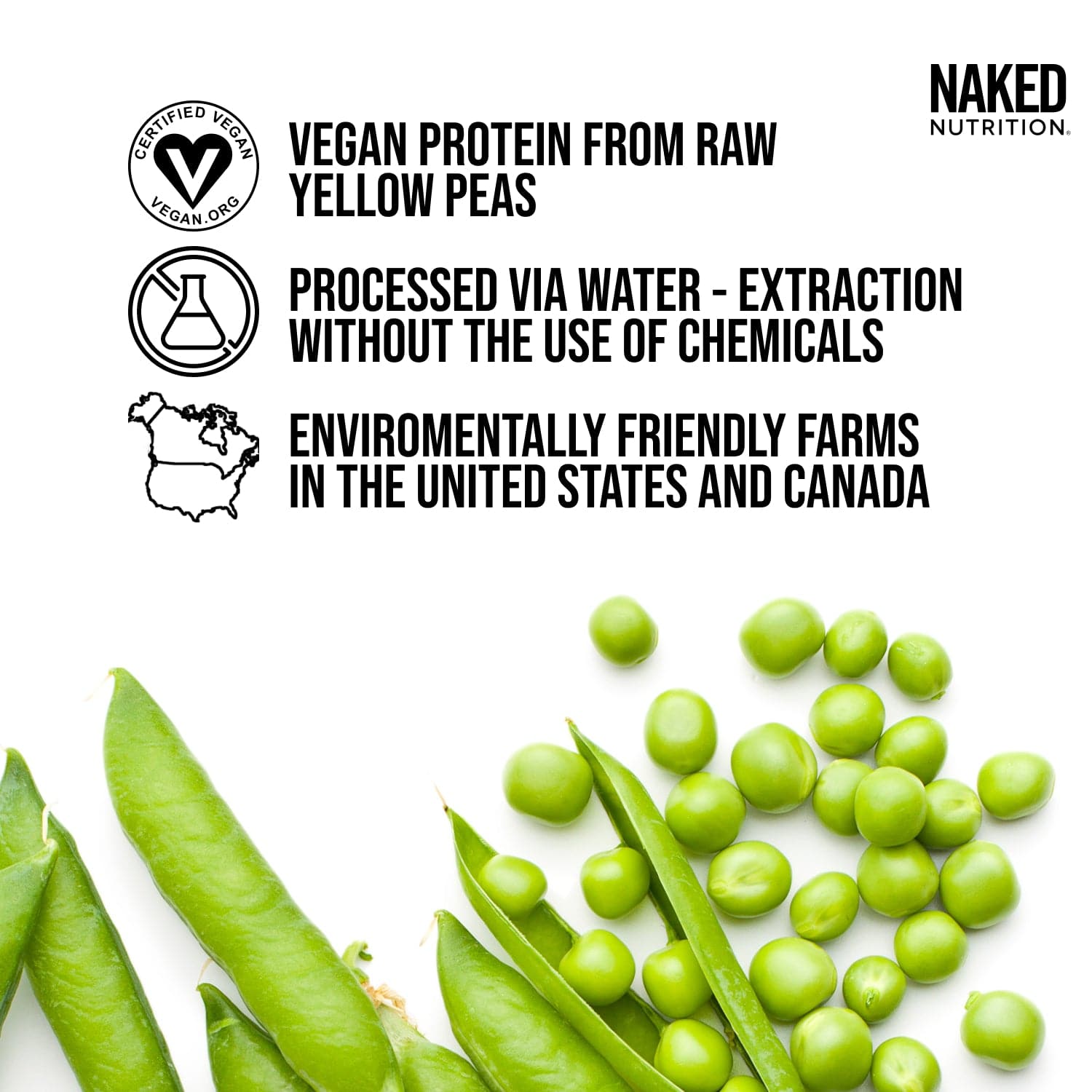 Vanilla Pea Protein Powder – Naked Nutrition